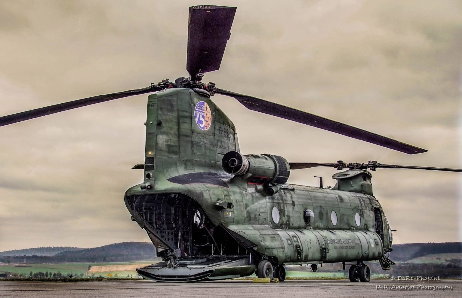The RNLAF Boeing CH-47D Chinook